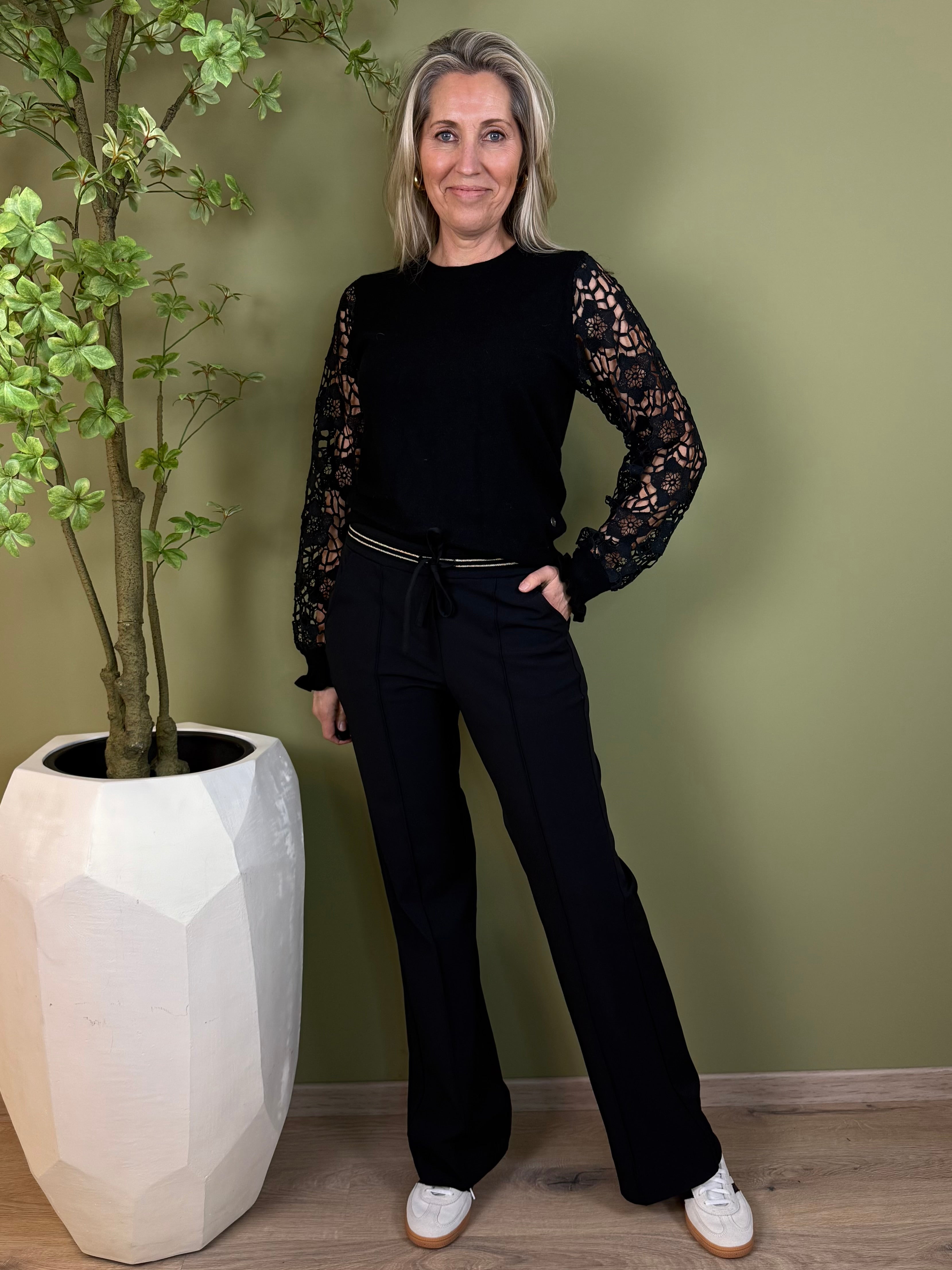Triple Nine - Travel Broek Anna Zwart - 2304 | PEET Kleding ...